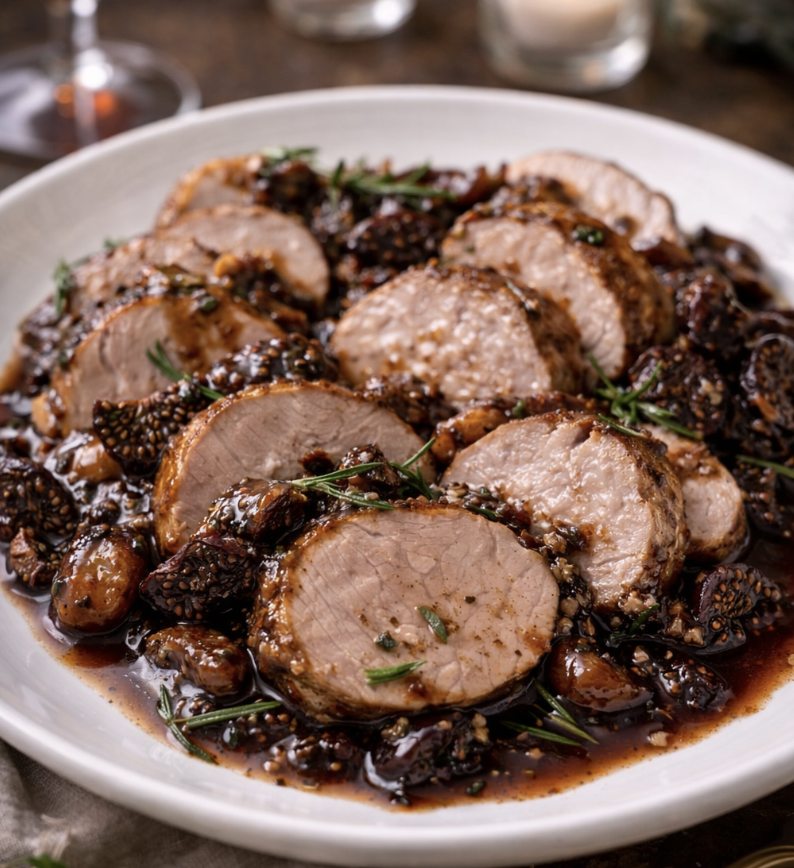 Pork Tenderloin with Fig Sauce - GreatEasyRecipe